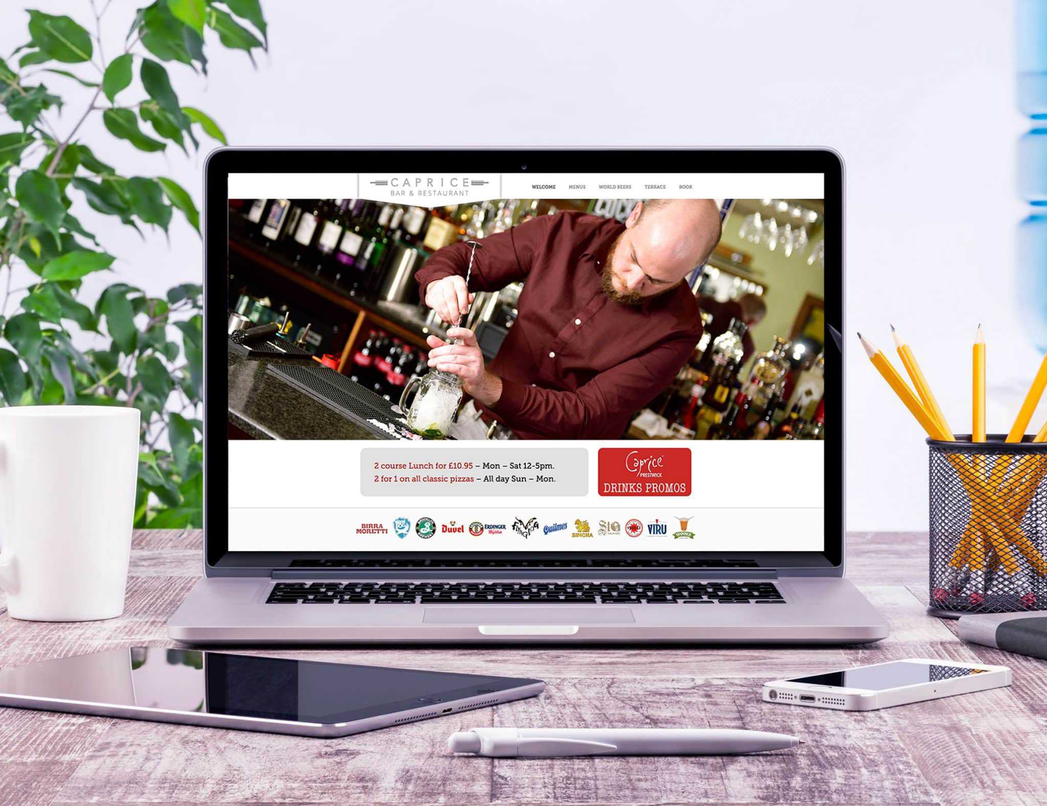 Caprice, Meridian & Growler Branding & Web Design : Launch Digital